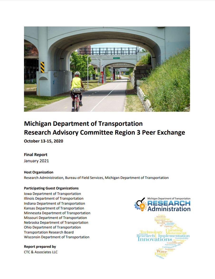 Michigan DOT 2020 Peer Exchange - CTC & Associates